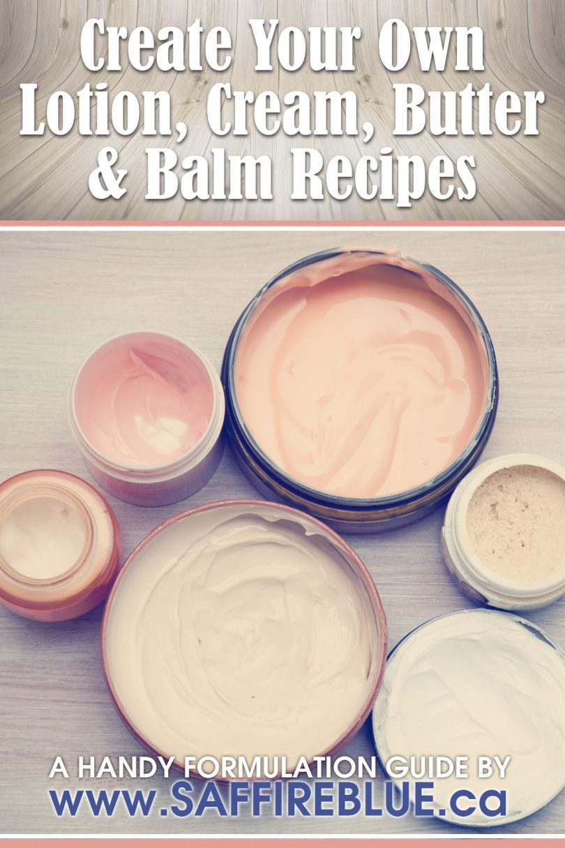 Formulation Guidelines for Lotions and Creams | Saffire Blue Inc.